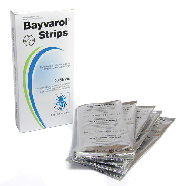 Bayvarol Strips - Varroa Treatment - PKT 20 - Ecrotek Beekeeping ...