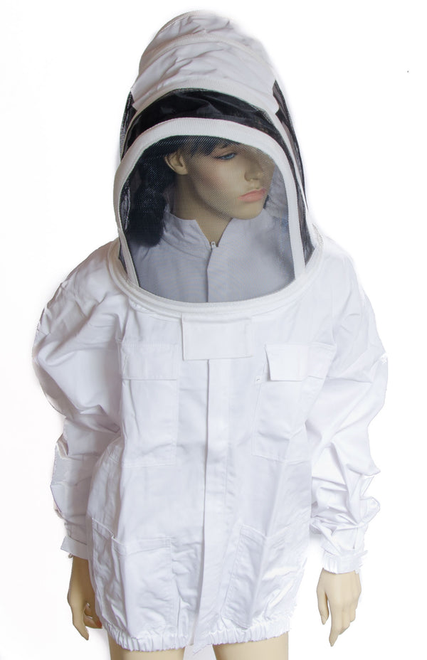 Bee Jacket with Folding Hood - Ecrotek Beekeeping Supplies Australia