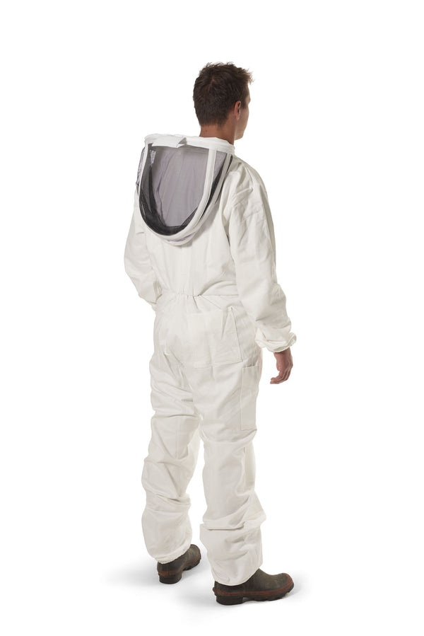Mens Bee Suit with Folding Hood - (White) - NZ made - Ecrotek ...